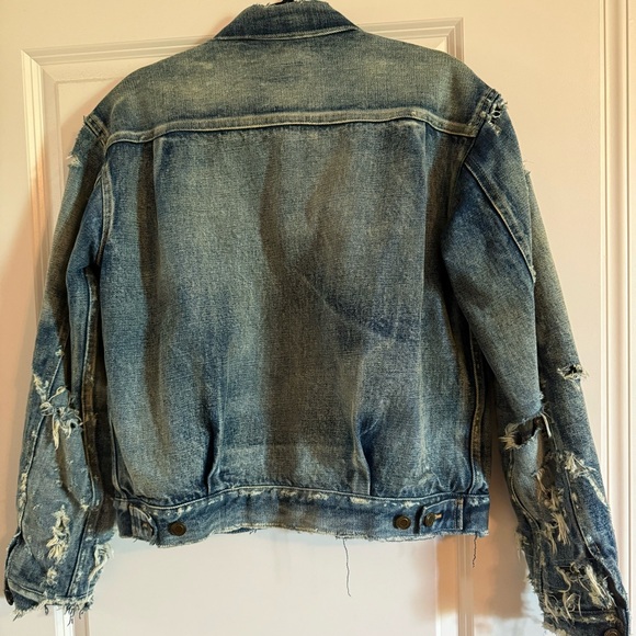 Saint Laurent | Jackets & Coats | Saint Laurent 7s Blue Trash Denim ...